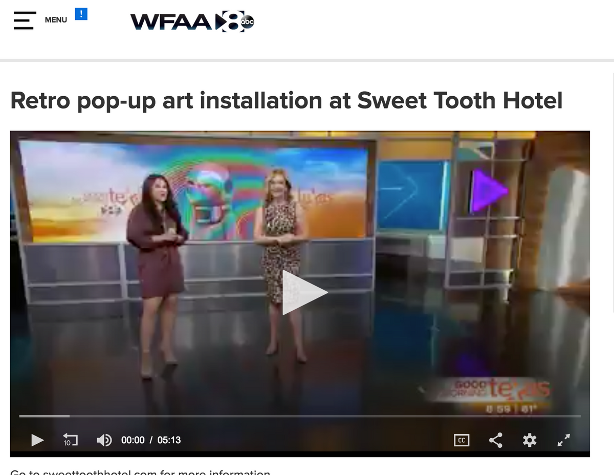 Good Morning Texas WFAA Visits 1955 – Sweet Tooth Hotel
