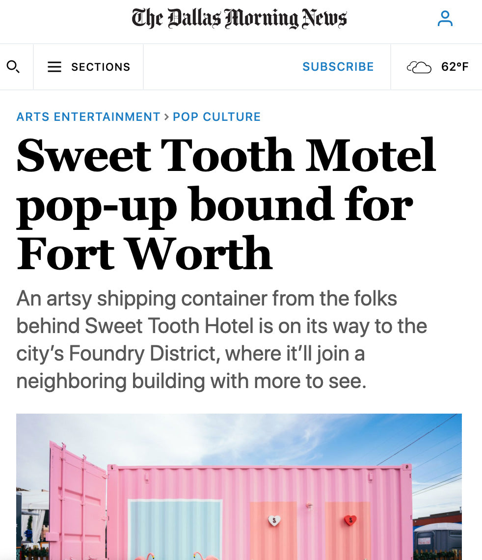 Dallas Morning News: Sweet Tooth Motel pop-up bound for Fort Worth ...